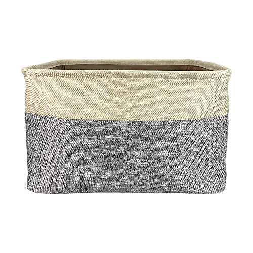 MALIHONG Custom Foldable Storage Basket with Cute Dog German Shepherd Collapsible Sturdy Fabric Pet Toys Storage Bin Cube with Handles for Organizing Shelf Home Closet, Grey and White