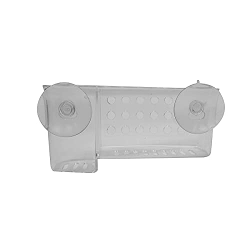 TG,LLC Treasure Gurus Clear Suction Cup Shower Caddy Shelf Wall Mount Bathroom Organizer Soap Holder Bath Storage Rack