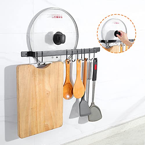 Kitchen Utensil Holder S Hook, Heavy Duty Metal Flat S Hooks for Hanging Pans & Pots (10 PCS)