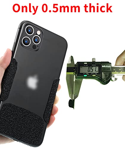 Birllaid Cell Phone Grip Stickers Mouse Grip Tape, 26 Pcs Gripper Tape Set,Multi-Purpose Black Rubberized Grip Tape for Phone Case & Gaming Controllers