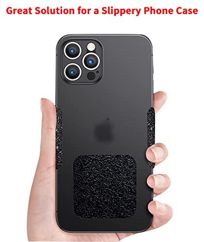 Birllaid Cell Phone Grip Stickers Mouse Grip Tape, 26 Pcs Gripper Tape Set,Multi-Purpose Black Rubberized Grip Tape for Phone Case & Gaming Controllers