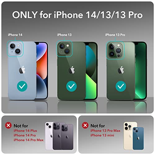 ESR Armorite Screen Protector Compatible with iPhone 14, iPhone 13 and iPhone 13 Pro, Ultra-Tough Tempered-Glass, Easy Installation Frame, 2 Pack