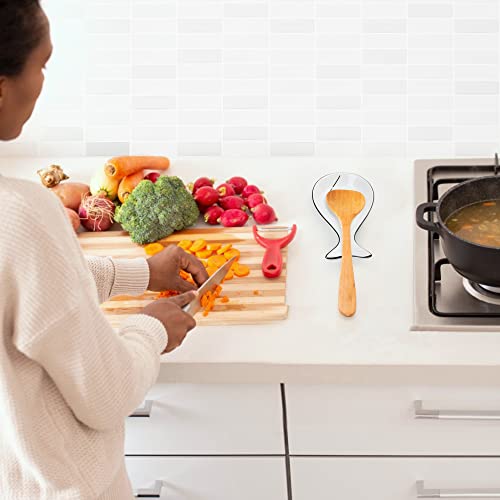 LotFancy Spoon Rest, Ceramic Spoon Holder for Kitchen Counter, 9.1 (L) x 4.5(W), Large Spatula Holder for Stove Top, Farmhouse Utensil Rest for Ladle, Teaspoon, Whale Shape