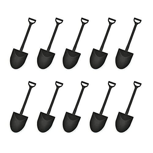 50PCS Plastic Disposable Mini Ice Cream Dessert Spoon Shovels Pudding Yogurt Spoons for Family or Party