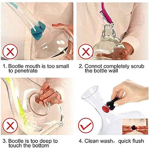 Magnetic Spot Scrubber, Magnetic Precision Scrubber, Aquarium Glass Cleaner, Magnet Cleaning Brush, Strong Magnetic Scratch-Free No-Slip for Fish Tank Vases Decanter