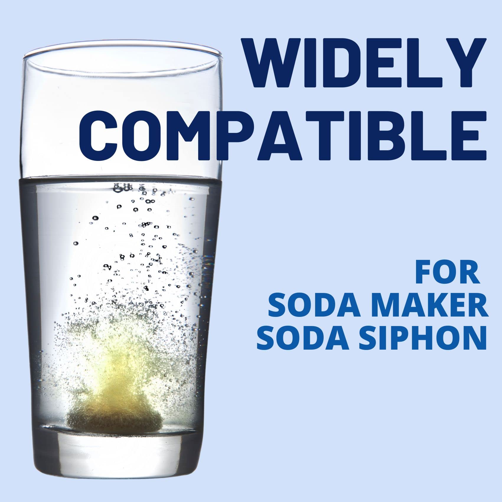 GreatWhip 50 Count 8g CO2 Soda Cartridges for Soda Maker Soda Chargers for Carbonated Water Machine for Sparkling Water Maker