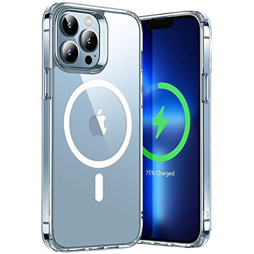 ESR for iPhone 13 Pro Max Phone Case, Compatible with MagSafe, Shockproof Military-Grade Protection, Yellowing Resistant, Magnetic Case for iPhone 13 Pro Max, Classic Hybrid Case (HaloLock), Clear