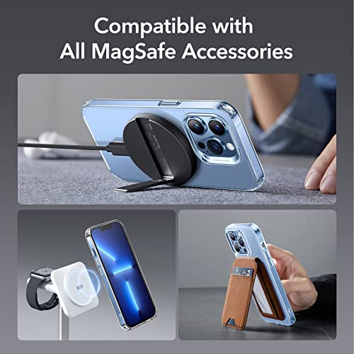 ESR for iPhone 13 Pro Max Phone Case, Compatible with MagSafe, Shockproof Military-Grade Protection, Yellowing Resistant, Magnetic Case for iPhone 13 Pro Max, Classic Hybrid Case (HaloLock), Clear