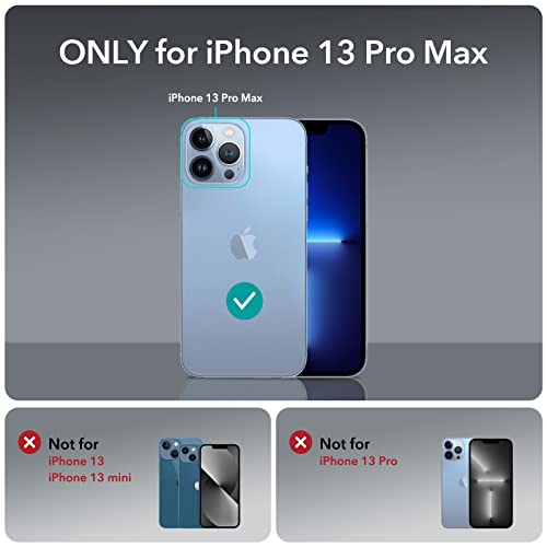 ESR for iPhone 13 Pro Max Phone Case, Compatible with MagSafe, Shockproof Military-Grade Protection, Yellowing Resistant, Magnetic Case for iPhone 13 Pro Max, Classic Hybrid Case (HaloLock), Clear