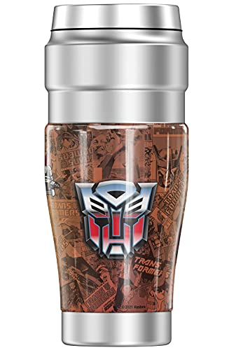 THERMOS Transformers Autobots V Decepticons STAINLESS KING Stainless Steel Travel Tumbler, Vacuum insulated & Double Wall, 16oz