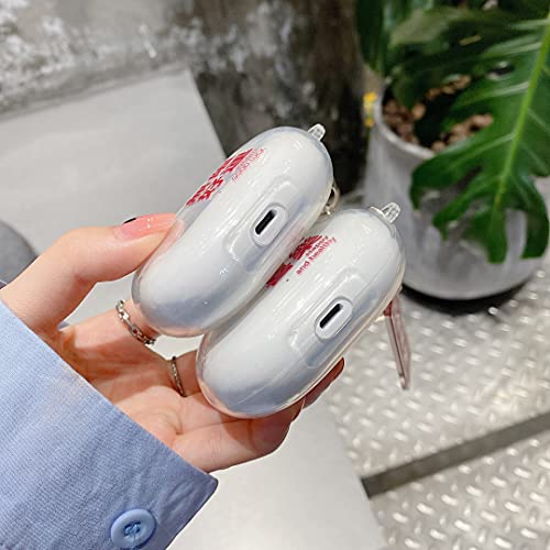3D Cool Infinite Good Luck Case with Pendant Keychain for Women Girls Men Boys for Beats Studio Buds 2021 Case Cover Accessories Silicone Skin