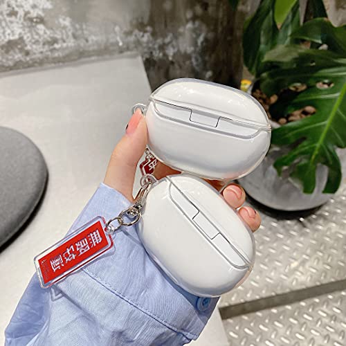 3D Cool Infinite Good Luck Case with Pendant Keychain for Women Girls Men Boys for Beats Studio Buds 2021 Case Cover Accessories Silicone Skin