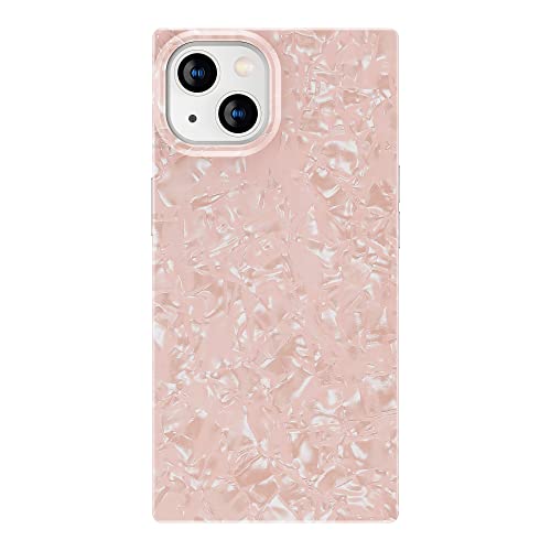 Cocomii Square iPhone 11 Case - Square Pearl Glitter - Slim - Lightweight - Glossy - Sturdy TPU Silicone - Mother-Of-Pearl Seashell - Luxury Aesthetic Cover Compatible with Apple iPhone 11 6.1" (Pink)
