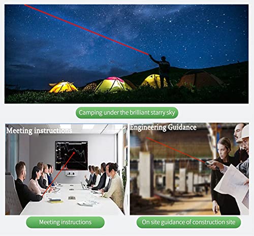 Red Laser Pointer High Power Long Range Strong Laser Light Pointer Pen, Tactical Red Lazer Pointer Presentation Dot Rechargeable for Indoor Teaching,Hiking,Outdoor Interactive Cat Laser Toy USB Charge