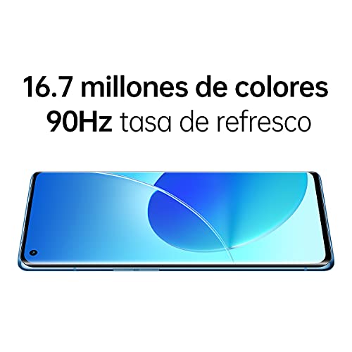 Oppo Reno6 5G Dual-SIM 128GB ROM + 8GB RAM (GSM Only | No CDMA) Factory Unlocked Android Smartphone (Blue) - International Version