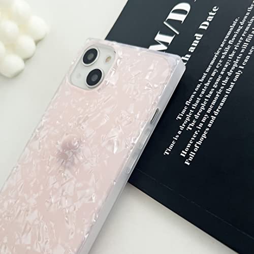 Cocomii Square iPhone 11 Case - Square Pearl Glitter - Slim - Lightweight - Glossy - Sturdy TPU Silicone - Mother-Of-Pearl Seashell - Luxury Aesthetic Cover Compatible with Apple iPhone 11 6.1" (Pink)