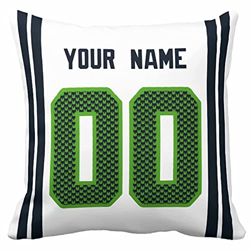 ANTKING Throw Pillow 2 Packs Custom Any Name and Number for Men Youth Boy Gift