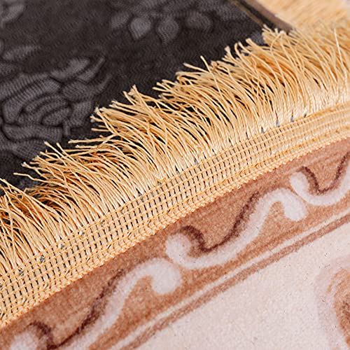 ANswet Area Rug Modern Flannel Non-Slip Floor Mat Living Room Bedroom Tassels Carpet Home Decor Rectangle 4 * 6 Feet Light Blue