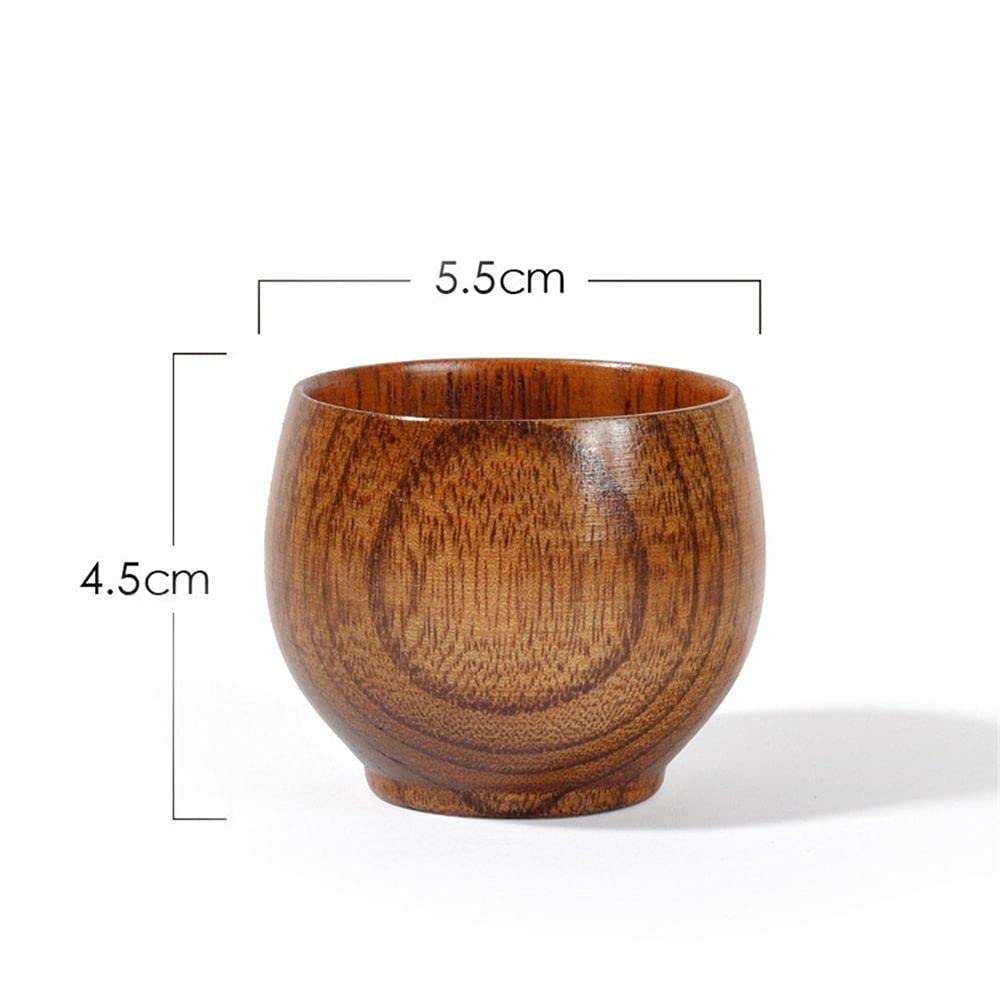 Tea Cup Portable Creative Drinking Cup Bar Drinkware Water Mug Wooden Handmade Coffee Cup