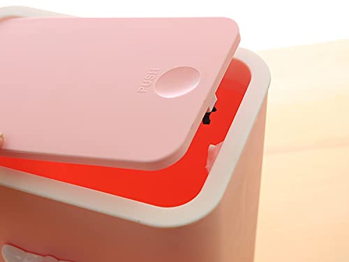 New Girls Lovely 11.03"(H) Square Home Kitty Waste Garbage Trash Can Bin
