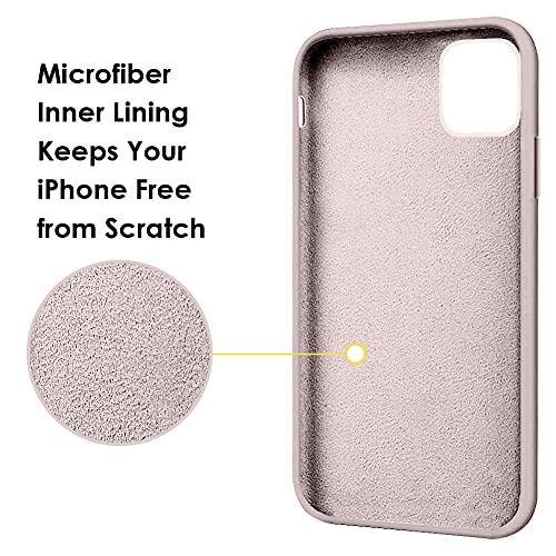 MOCCA Compatible with iPhone 12 Pro Max Phone Case 6.7 inch with Ring Kickstand | Super Soft Microfiber Lining | Anti-Scratch Full-Body Shockproof Protective Case for iPhone 12 Pro Max - Pink Sand