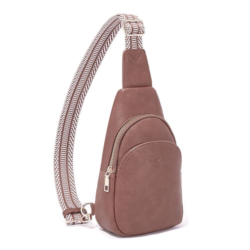 Small CrossBody Bags for Women Trendy Sling Bag Waist Pack, Fanny Pack,Waist Packs with Guitar Strap,Women's Chest Bag