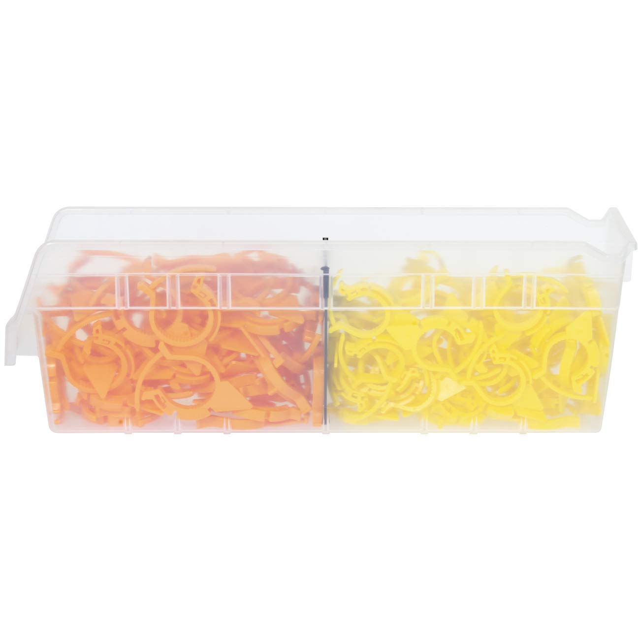Akro-Mils 40020 Crosswise Width Plastic Divider for 30040, 30048 ShelfMax Bin Storage Bins, Black, (12-Pack)