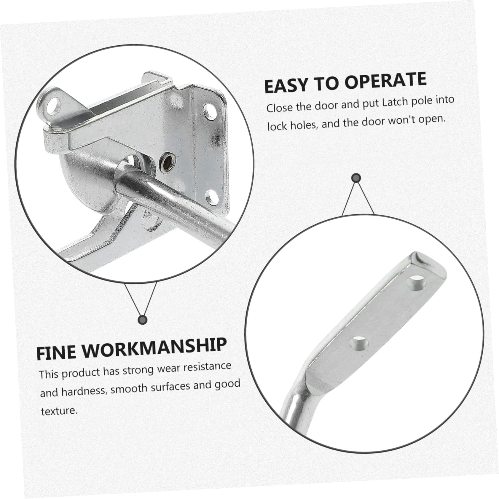 OSALADI Hidden Door Latch Gate Latch Pull Heavy Duty Gate Latches for Metal Fence Gate Locks for Wooden Gates