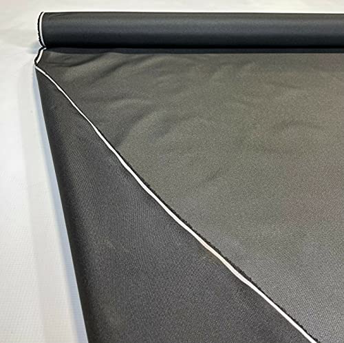 USA Fabric Store Black Ballistic 1680D Nylon Fabric 60 Inches Wide Cordura Water Repellent Coated DWR, By the yard