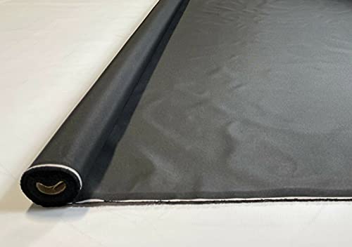 USA Fabric Store Black Ballistic 1680D Nylon Fabric 60 Inches Wide Cordura Water Repellent Coated DWR, By the yard