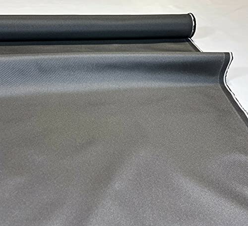 USA Fabric Store Black Ballistic 1680D Nylon Fabric 60 Inches Wide Cordura Water Repellent Coated DWR, By the yard