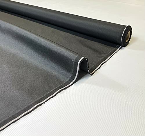 USA Fabric Store Black Ballistic 1680D Nylon Fabric 60 Inches Wide Cordura Water Repellent Coated DWR, By the yard