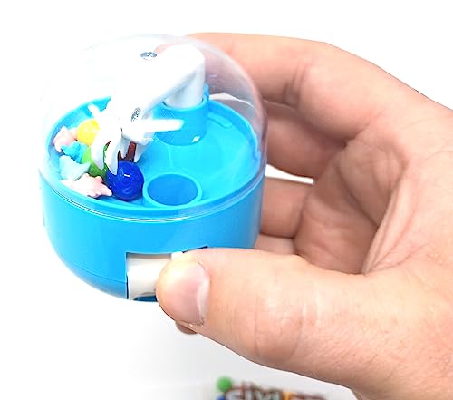 Mini Claw Machine Toy with Candy for Kids - Includes a Bag of Candy and Mini Dinosaurs Novelty Toys (1 Pack Tarts)
