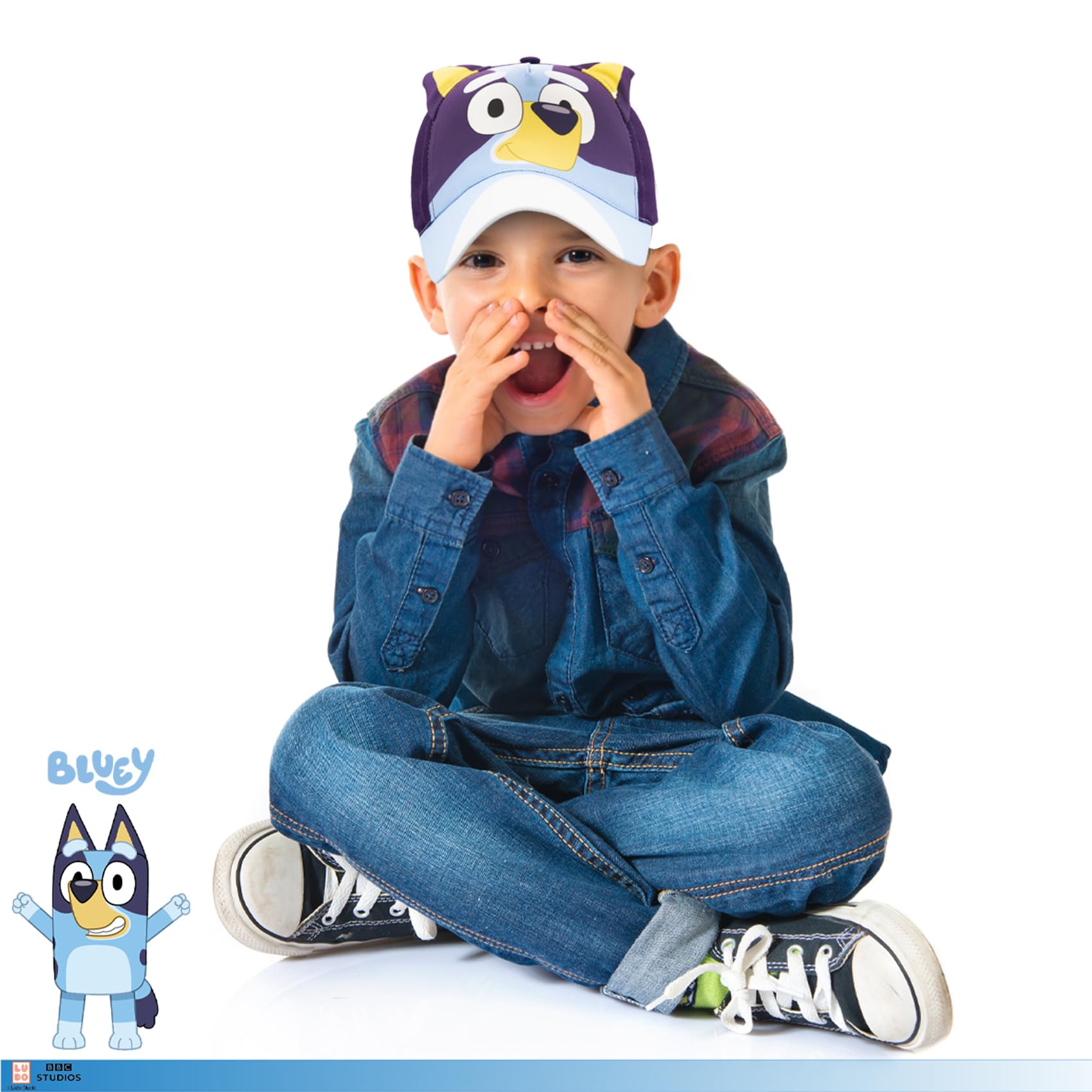 Bluey Hat Toddler Baseball Cap β Cute Hat for Kids, Adjustable Toddler Ball Cap, Bluey, Bingo, Bandit