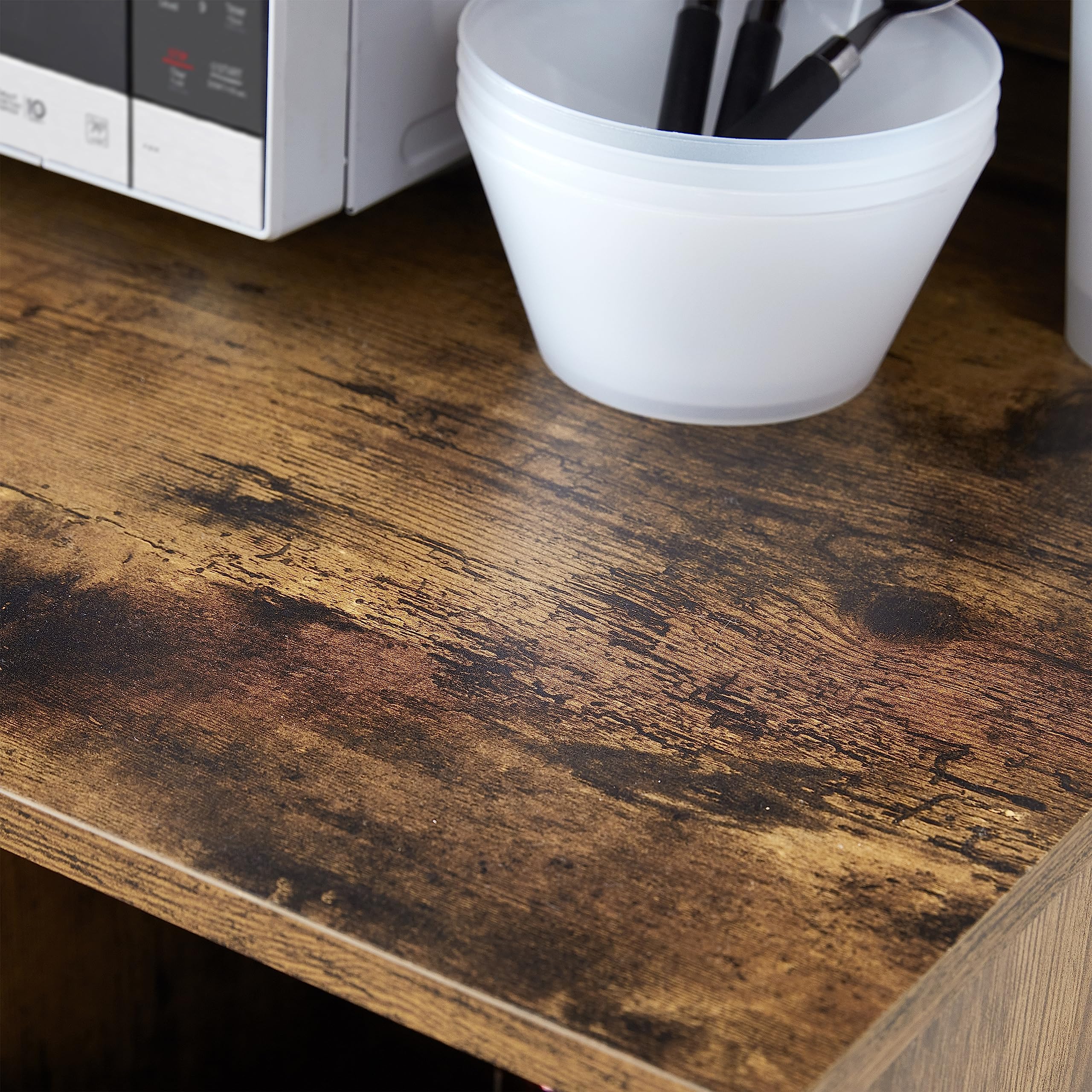 Yak About It® Mini Fridge Dorm Station with Top Shelf - Dark Wood