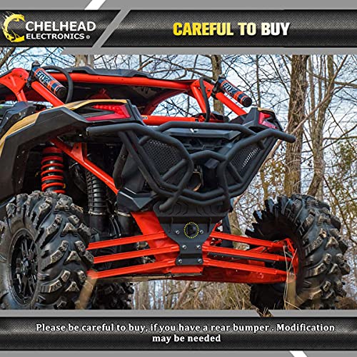 Chelhead Maverick X3 Hitch, 2" Heavy-Duty UTV Rear Hitch Receiver Hitch Plate Fits Standard 2 inch Attachments Compatible with 2017-2023 Can Am Maverick X3 Accessories Hitch