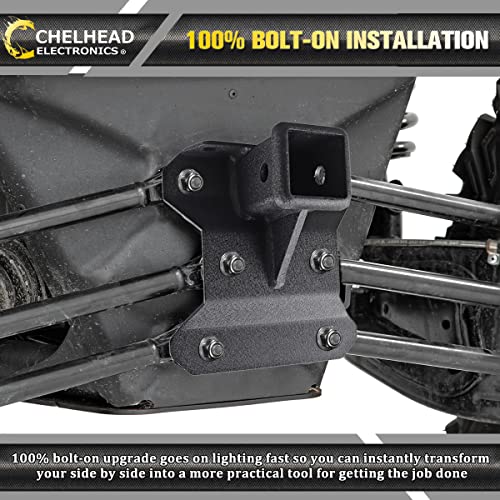 Chelhead Maverick X3 Hitch, 2" Heavy-Duty UTV Rear Hitch Receiver Hitch Plate Fits Standard 2 inch Attachments Compatible with 2017-2023 Can Am Maverick X3 Accessories Hitch