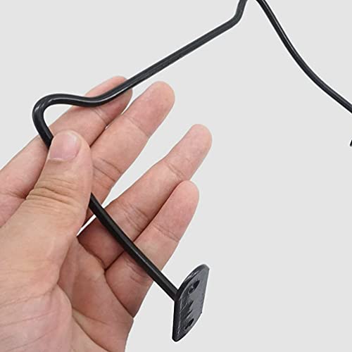 DOITOOL 6pcs Metal Wine Bottle Holder Rack Wall Hanging Wine Organizer Water Bottle Stand Shelf Bracket Display Black Wine Storage Rack for Home Kitchen 24x10cm