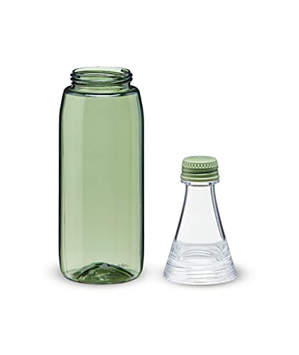 Aladdin Fresco Twist & Go Water Bottle 0.7L Sage Green – Two-Way Leakproof Lid for Easy Filling and Cleaning - Carbonated Beverage Friendly - BPA-Free - Smooth Drinking Spout - Dishwasher Safe