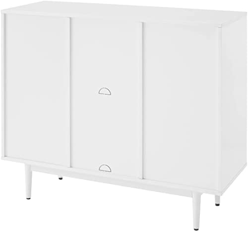 Crosley Furniture Liam Mid-Century 6-Cube Bookcase, White
