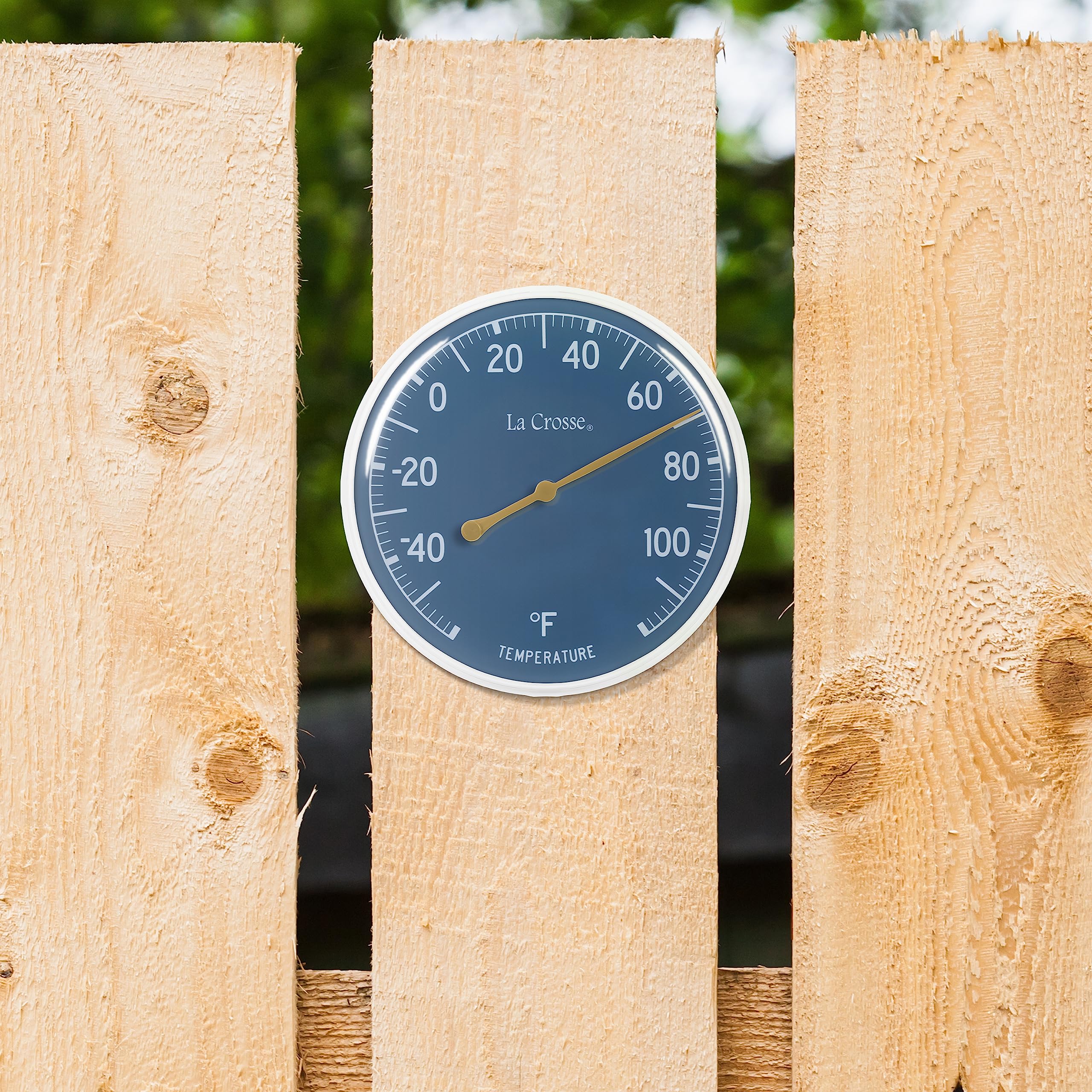 La Crosse 104-1512BL-TBP 5 inch Blue Dial Bracket Thermometer