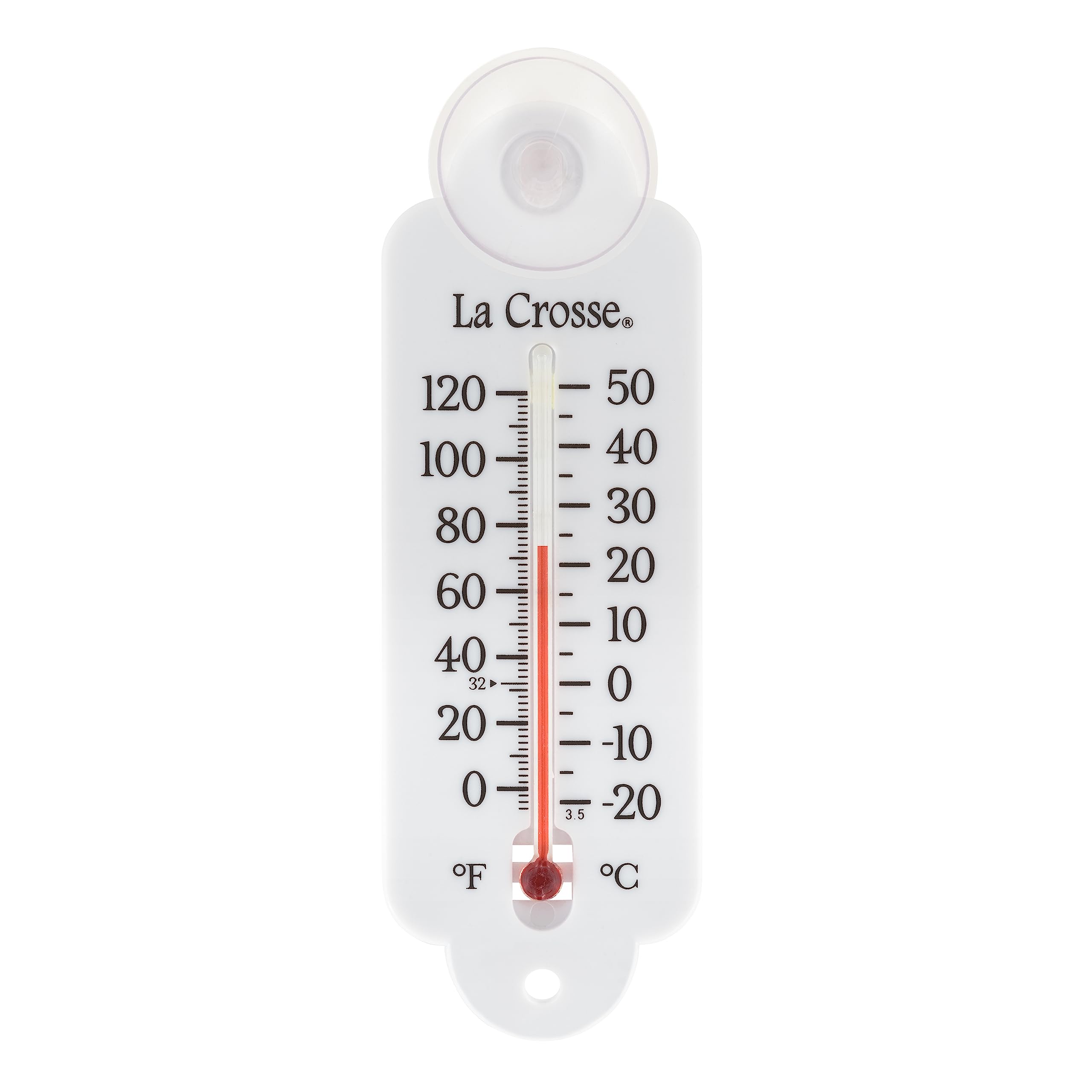 La Crosse 204-111 4.4 inch Small Tube Analog Thermometer