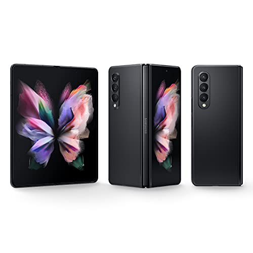 SAMSUNG Galaxy Z Fold 3 5G Cell Phone, Factory Unlocked 2-in-1 Android Smartphone Tablet, 512GB, 120Hz, Foldable Dual Screen, Under Display Camera, US Version, Phantom Black