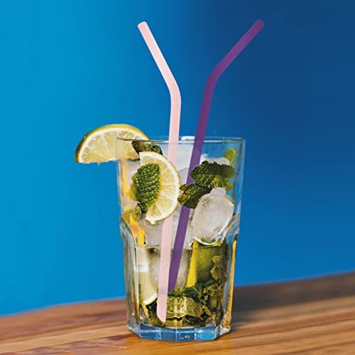 Sihuuu Straws Silicone Straws Drinking Straws Reusable Straws Thickened 5 Set with Brush