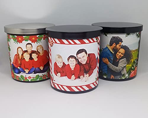 9oz. Personalized Christmas Photo Candle