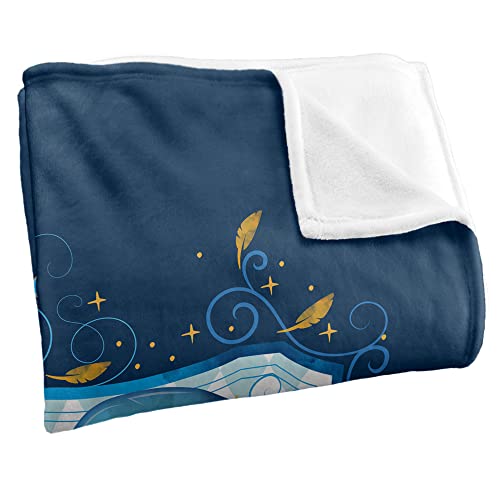 Harry Potter Watercolor Ravenclaw Crest Officially Licensed Silky Touch Super Soft Throw Blanket 50" x 60"