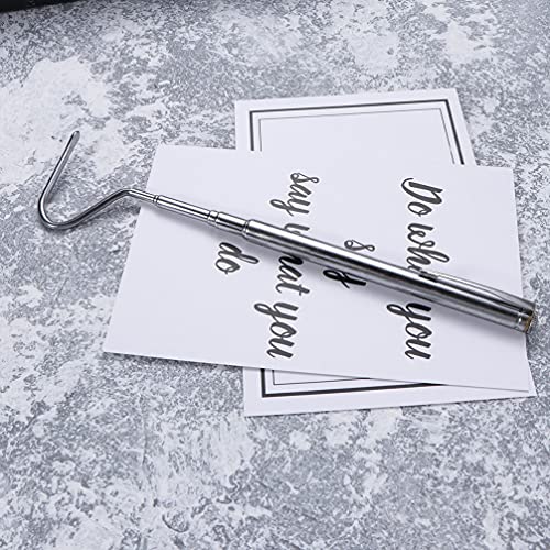 DOITOOL 2pcs Snake Hook Telescopic Snake Catching Tools Stainless Steel Snake Tongs Reptile Grabber 68cm