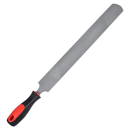 Elesunory Horseshoe File 14 Inches, Horse Rasp and File with Handle for Horse Hoofs, Hoof Trimming Tool for Repairing Horse Goat Pig Hooves