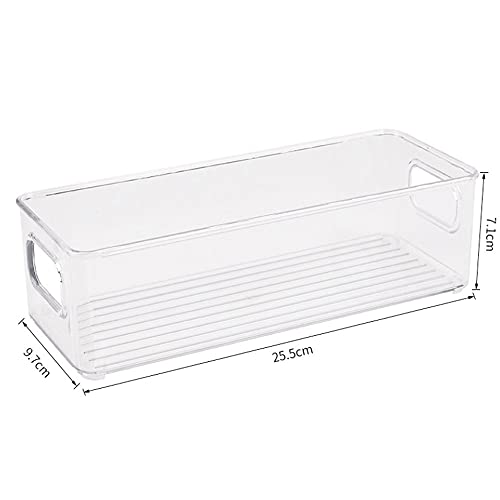 Beilay Kitchen Refrigerator Cabinet or Pantry Storage Organizer Bin with Handles for Breast Milk, Pouches, Jars, Bottles, Formula, Juice Boxes A1