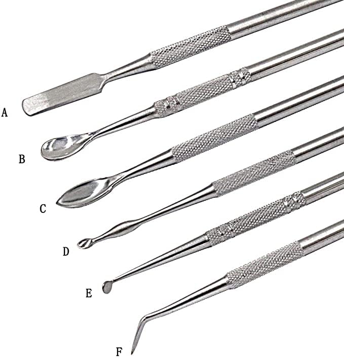 Naajop 12 Pcs Wax Carving Knife Tool kit Pottery Sculpture Modeling DIY Wax Carvers Set Metal Spatula Dental Cleaning Tools Clay Sculpting Tool Sets